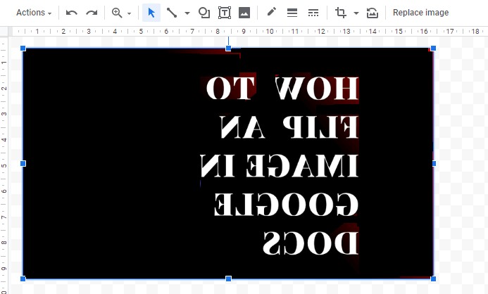 How To Flip An Image In GOOGLE DOCS Ultimate Solution 